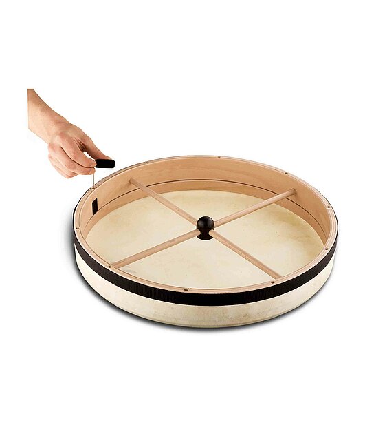 Frame Drum Black Dot Ø 24 inch with holding cross tunable